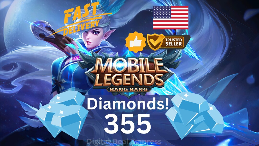 Mobile Legends Bang Bang 355 Diamonds Top up Fast 1hr Delivery - Etsy