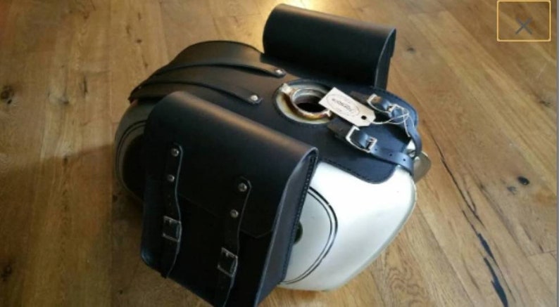 Bmw R45 R65 R80 R100 Leather Tank Bags With Documents Holder Cafe Racer ...