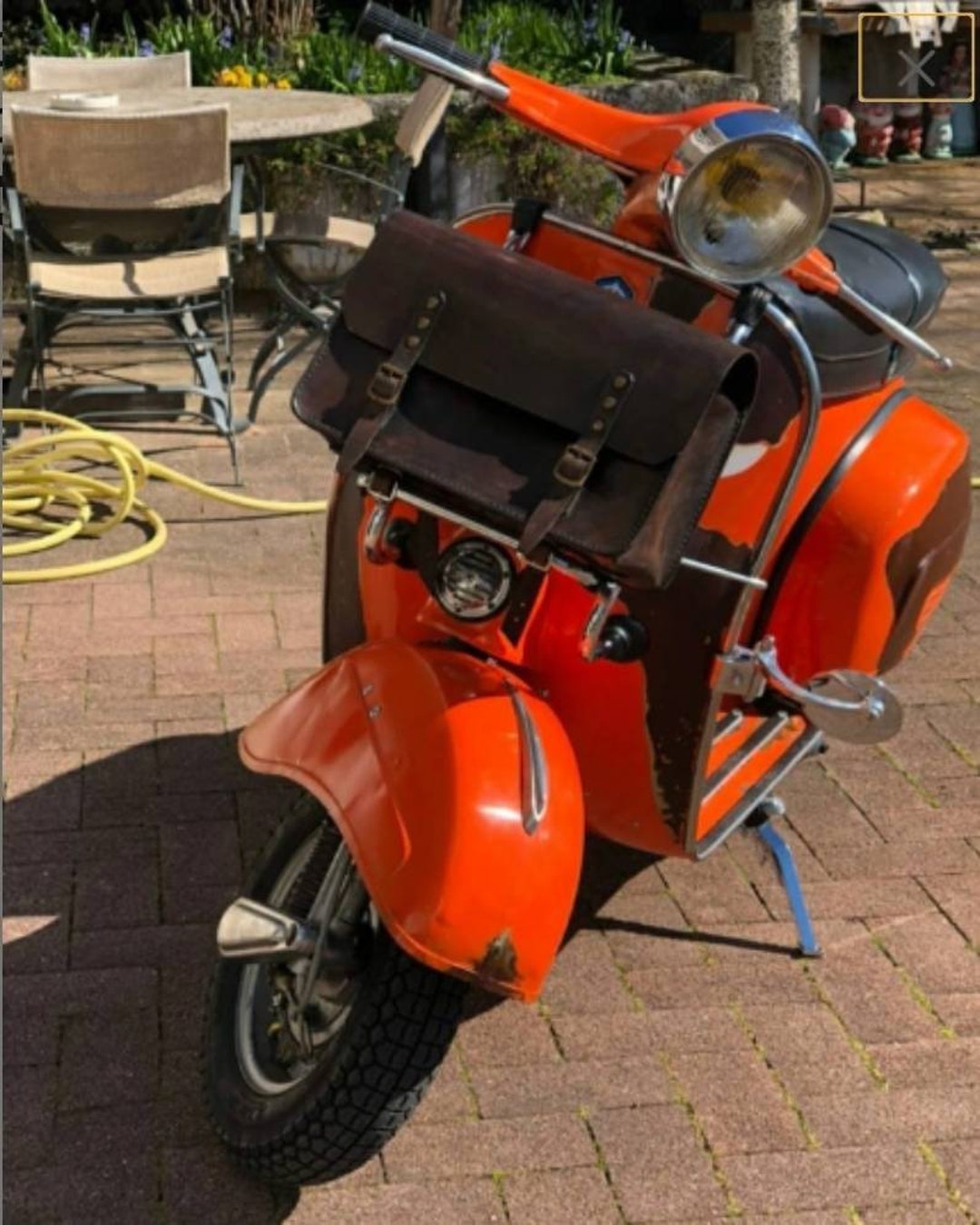 Leather Trunk for Piaggio Vespa Front Rack Deep Brown Motorcycle Bag - Etsy