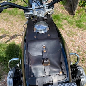 BMW R45 R65 R80 R100 Series Leather Tank Belt and Document Bag Cafe ...