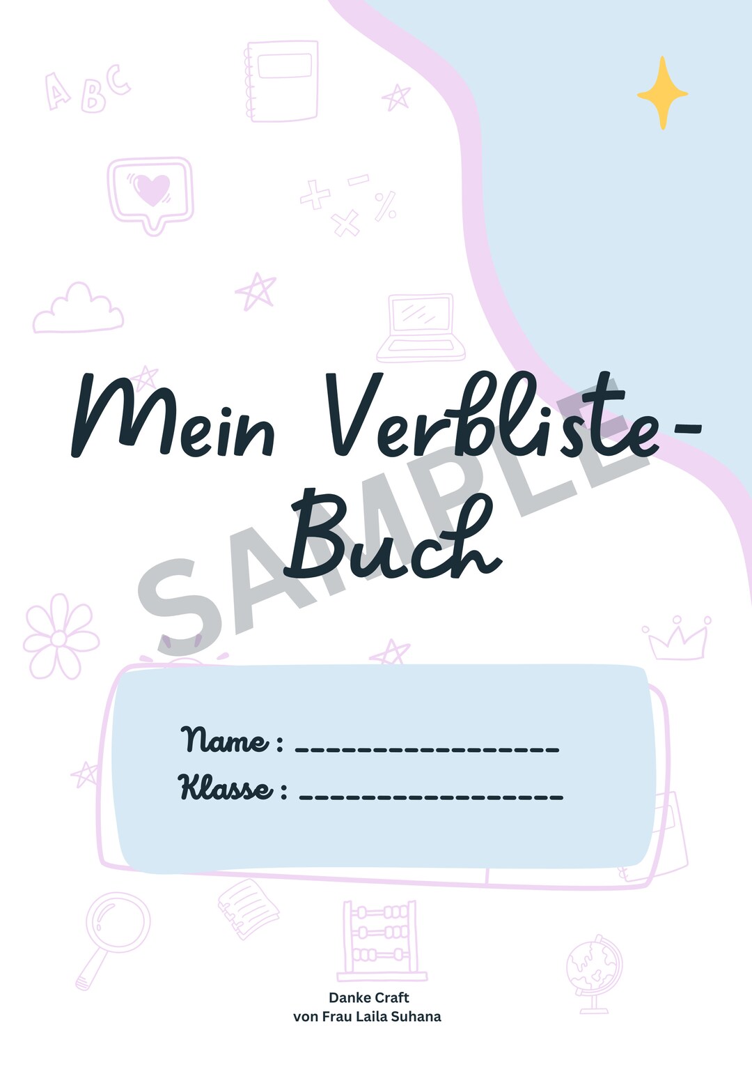 Verb Konjugation German Practice Sheet - Etsy