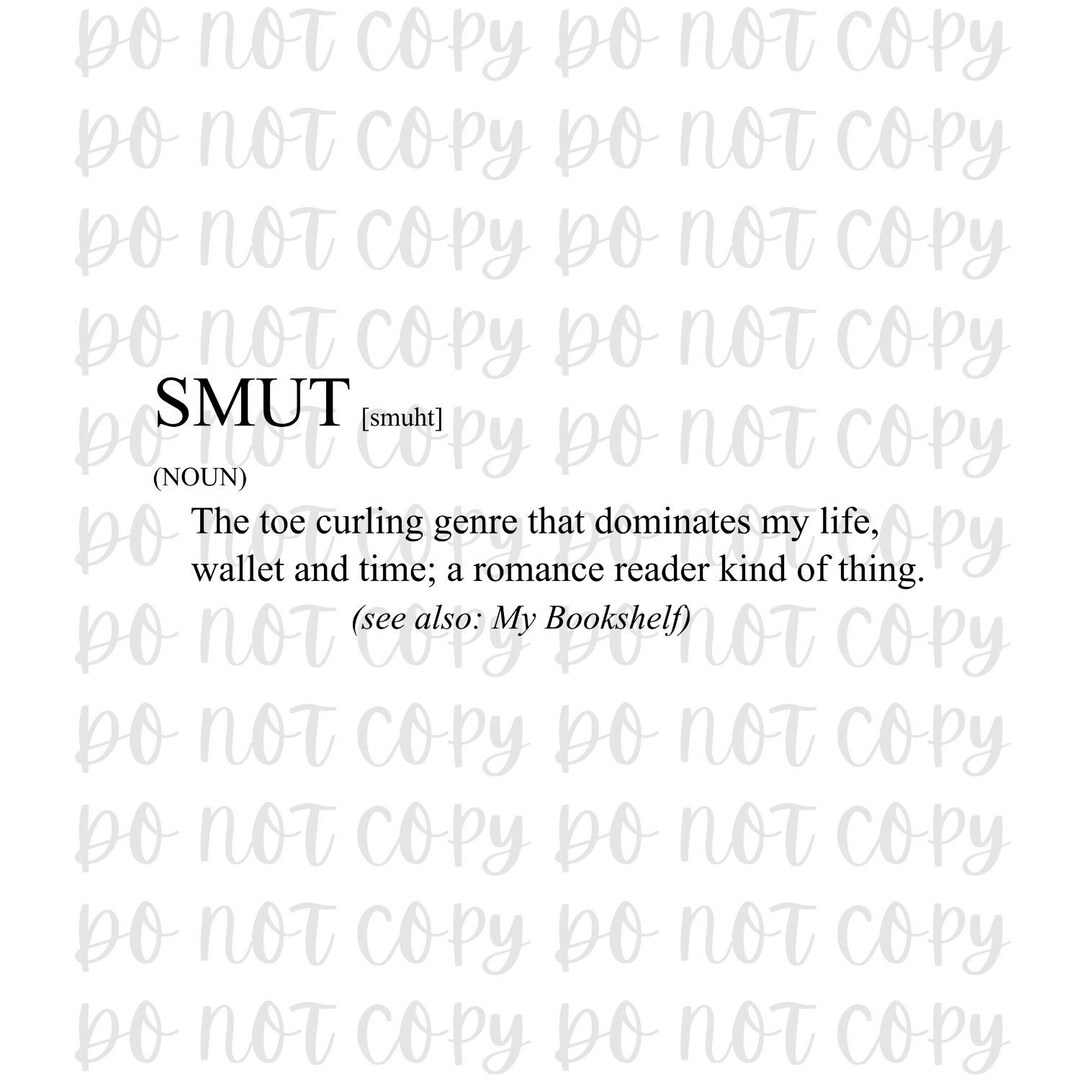 DIGITAL DOWNLAOD Smut Definition - Etsy