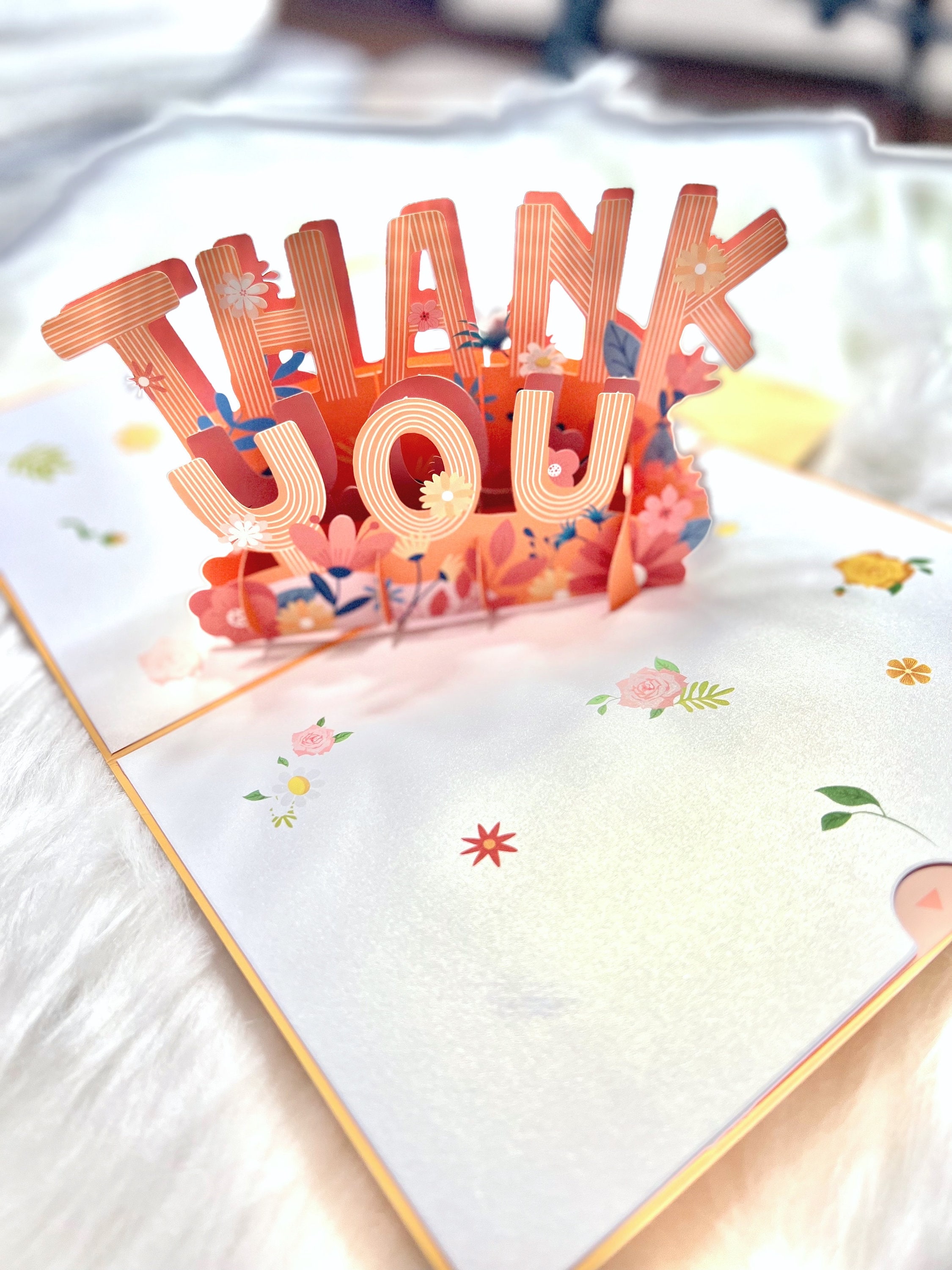 Thank You 3D Pop up Card, Appreciation Card. - Etsy