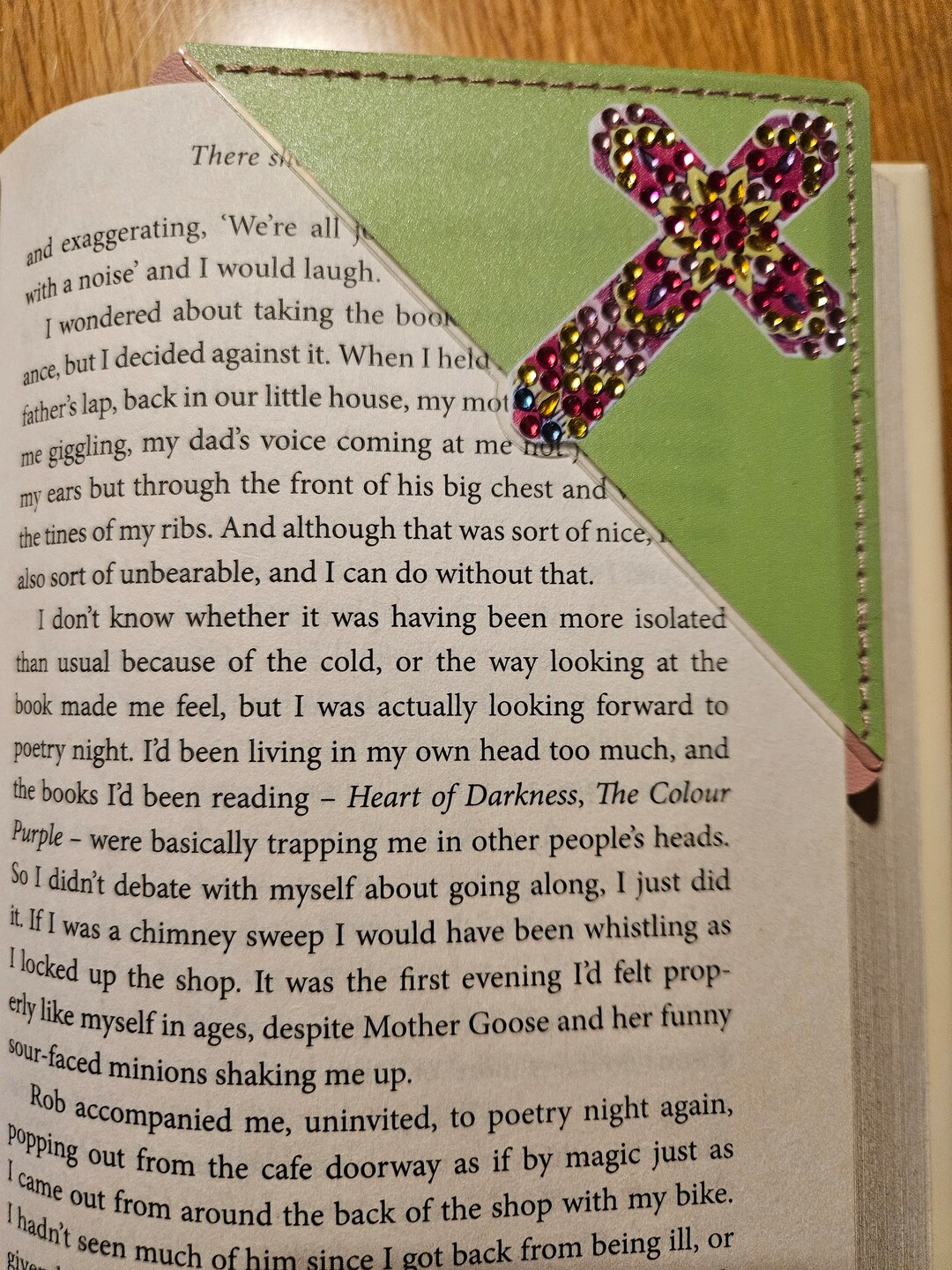 Cross Corner Bookmark Green - Etsy