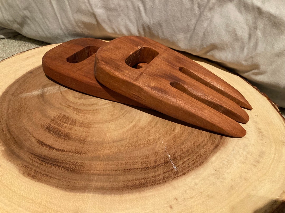 Hand Made Wooden Salad Claws Salad Tongues Serving Utensil - Etsy