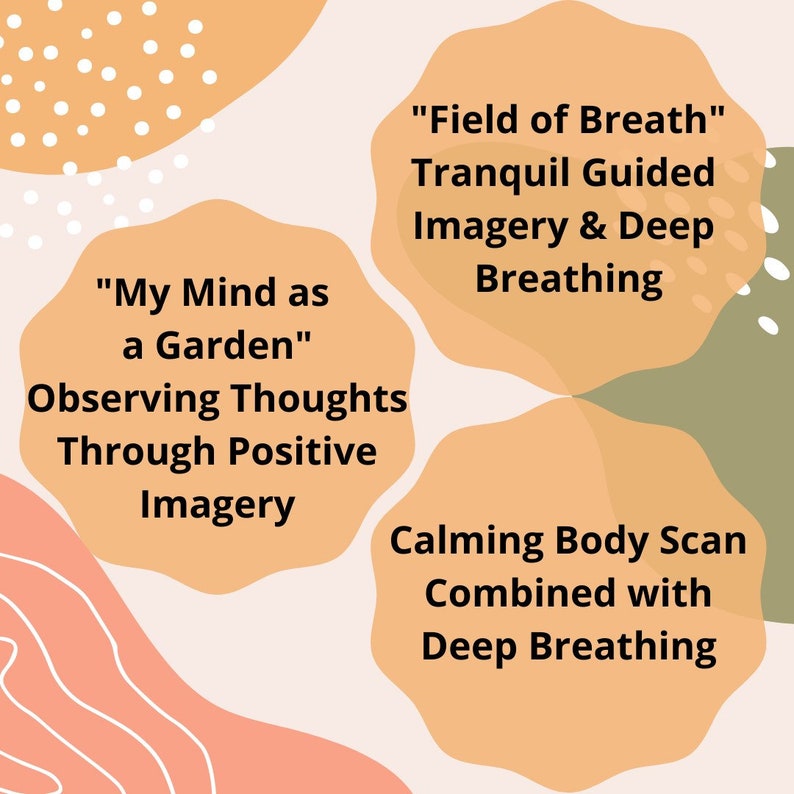 Printable 3 ORIGINAL Guided Meditation & Self-monitoring Scale (deep ...