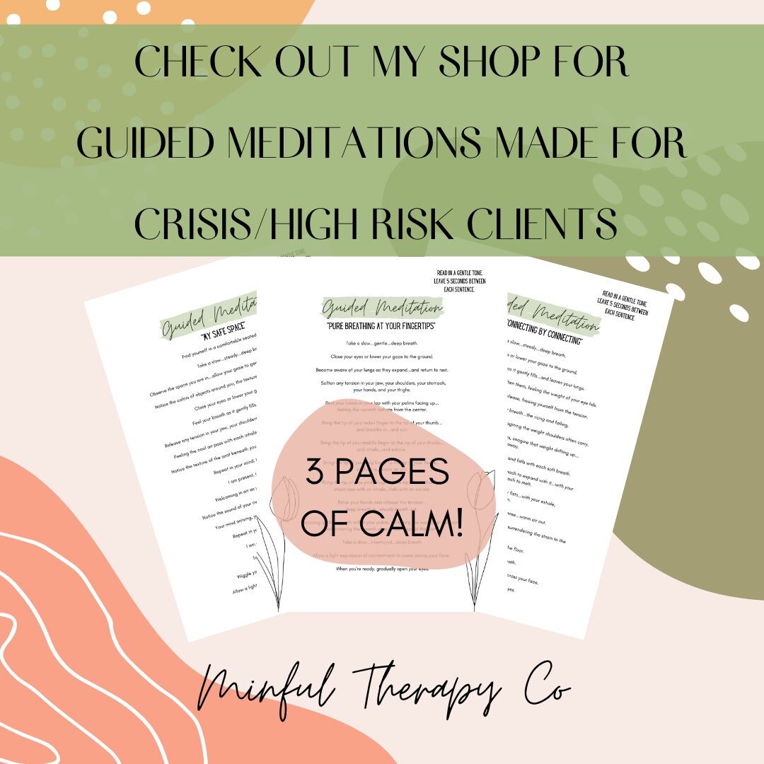 Printable Safety Plan Template (therapy, Crisis, High Risk, Suicidal ...