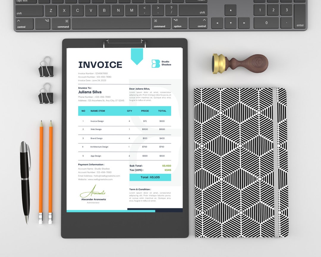 Editable Invoice Template, Business Plan, Editable Invoice, Editable ...