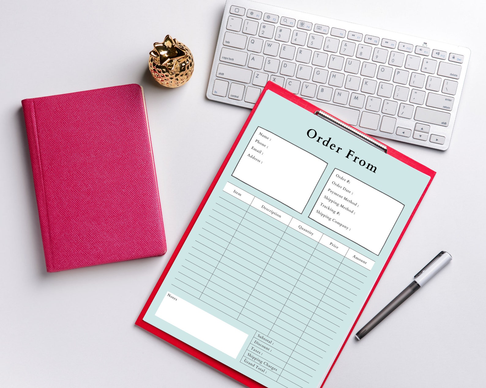 Editable Business Order Form, Order Invoice, Order Form Template ...