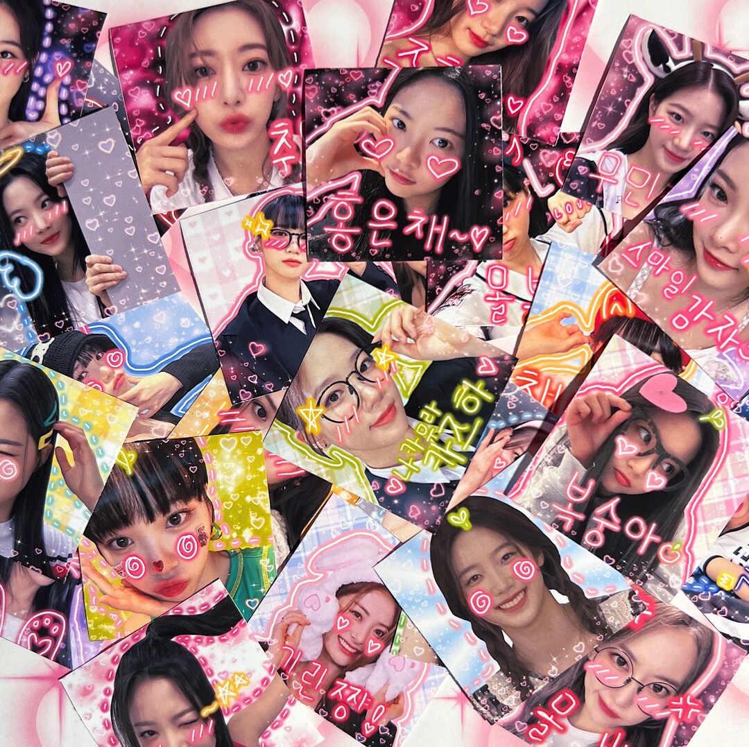 Lesserafim Purikura Stickers Set of 6 - Etsy