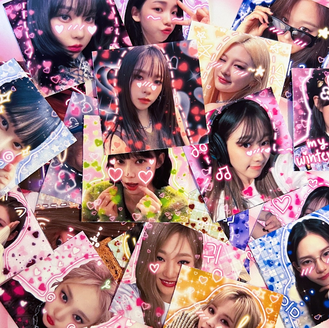 Aespa Purikura Stickers Set of 6 - Etsy