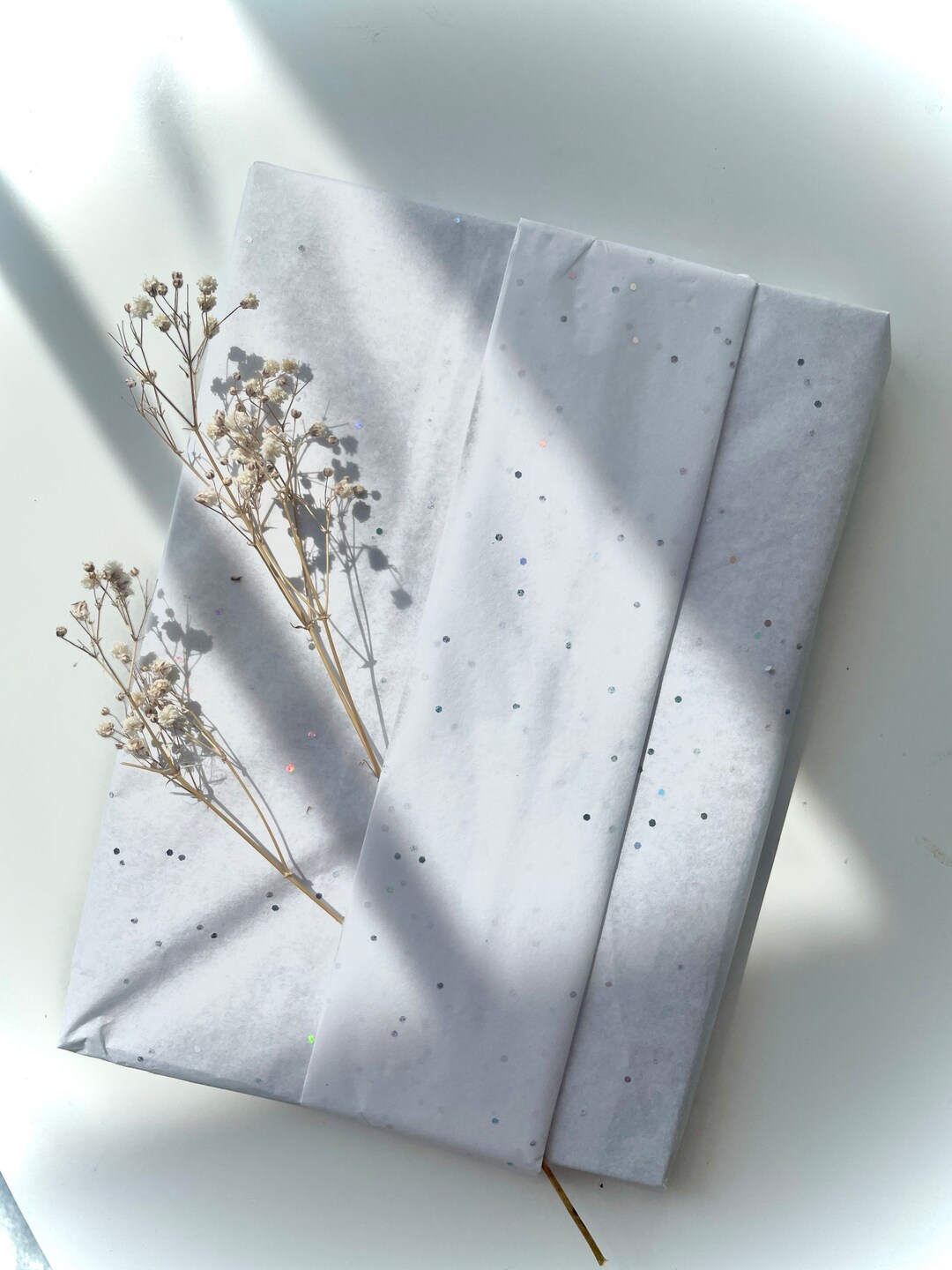 Tissue Paper White With Glitter Tissue Paper Tissue Paper - Etsy
