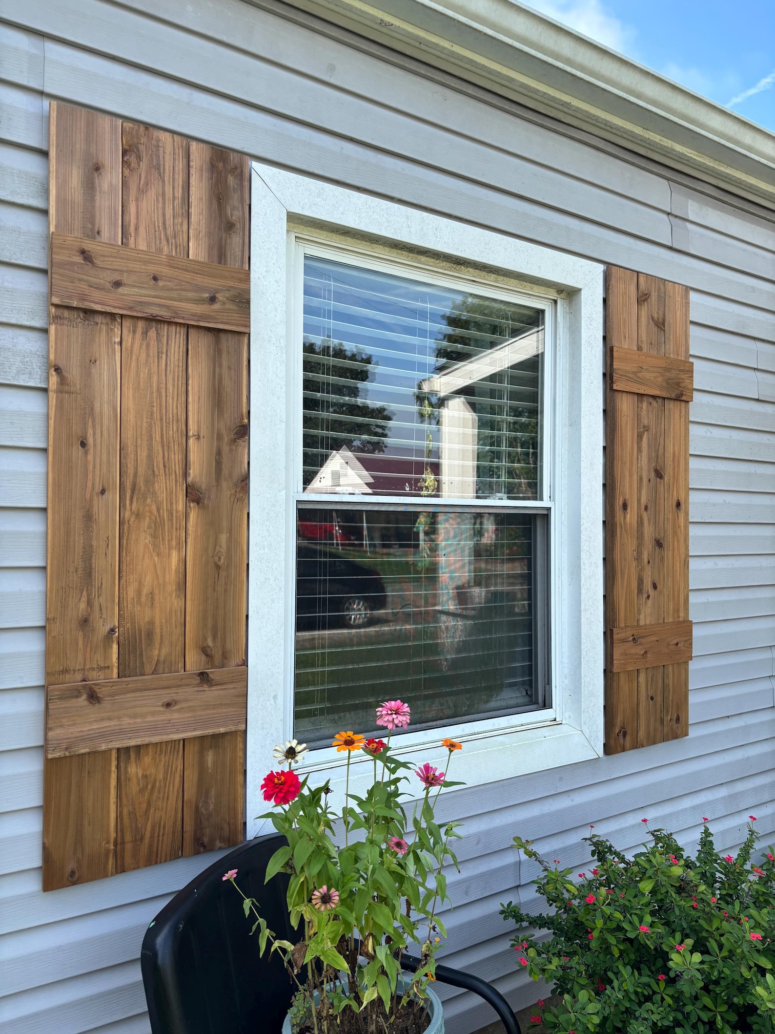 Rustic Farmhouse Cedar Wood Shutters – Custom Handmade, Exterior ...