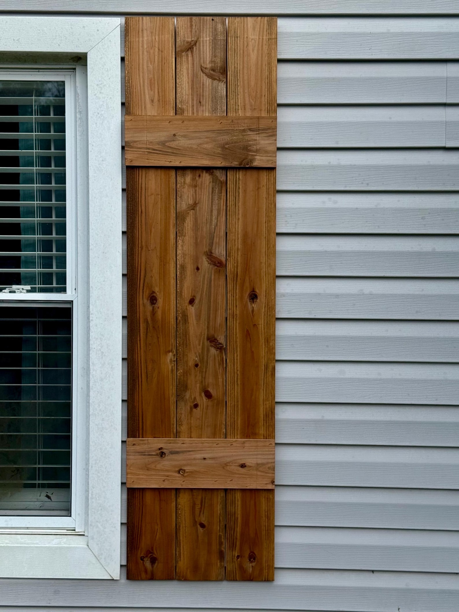 Rustic Farmhouse Cedar Wood Shutters – Custom Handmade, Exterior ...