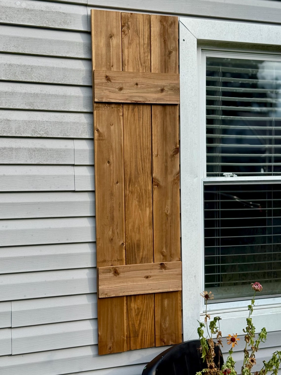 Rustic Farmhouse Cedar Wood Shutters – Custom Handmade, Exterior ...