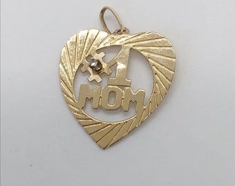 Engine Turned Charm 14k - Etsy