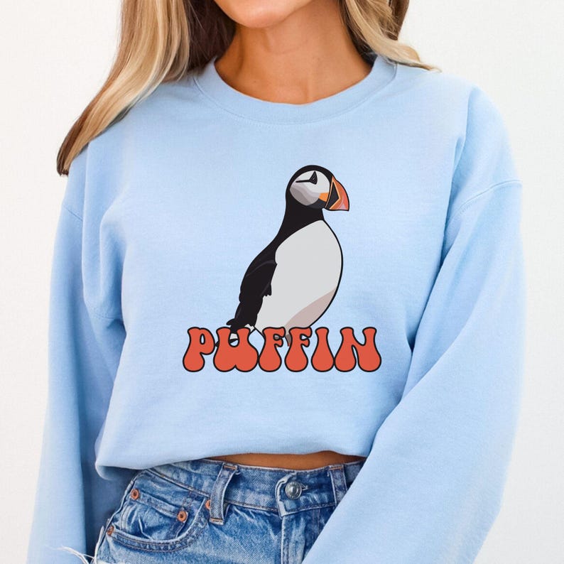 Icelandic Atlantic Puffin Shirt: Bird Watching, Naturalist & Park ...