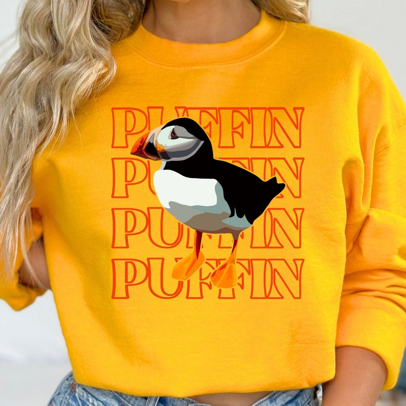 Icelandic Puffin Crewneck: Outdoorsy Girl Bird Watching Gift for Nature ...
