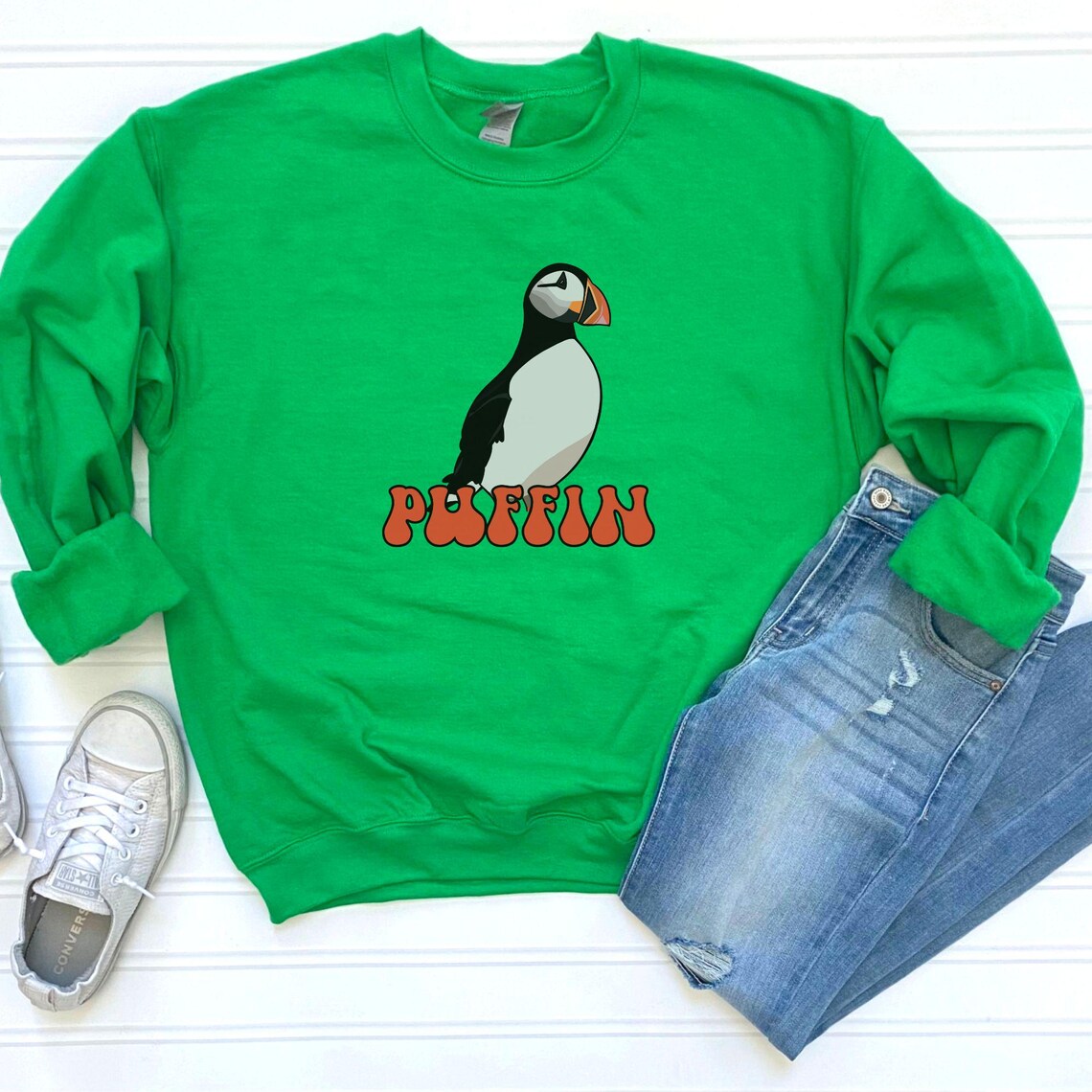 Icelandic Atlantic Puffin Shirt: Bird Watching, Wildlife and Nature ...