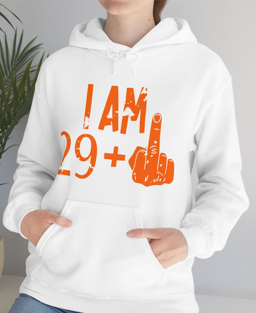 I Am 29 Middle Finger, Distressed Design, Birthday Funny, 30th Birthday ...