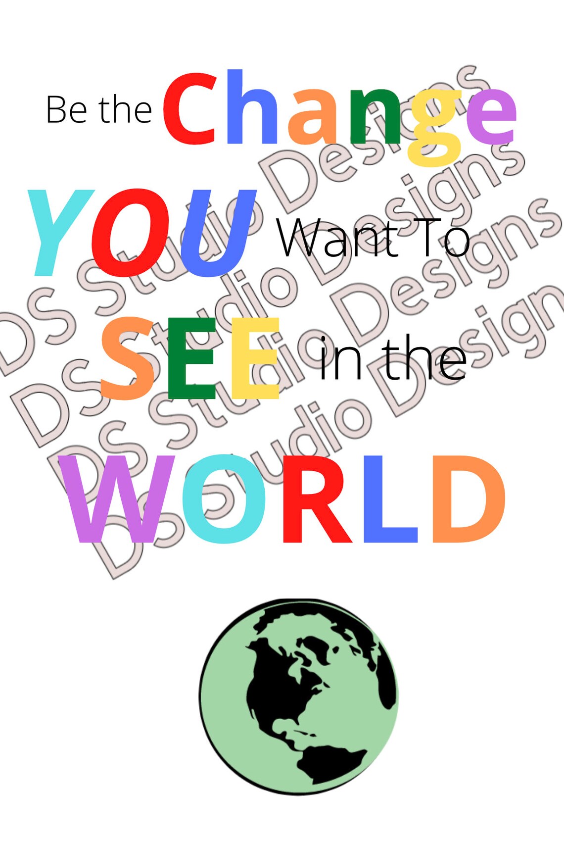 Color the World in Kindness Classroom or School Hallway Poster, Digital ...