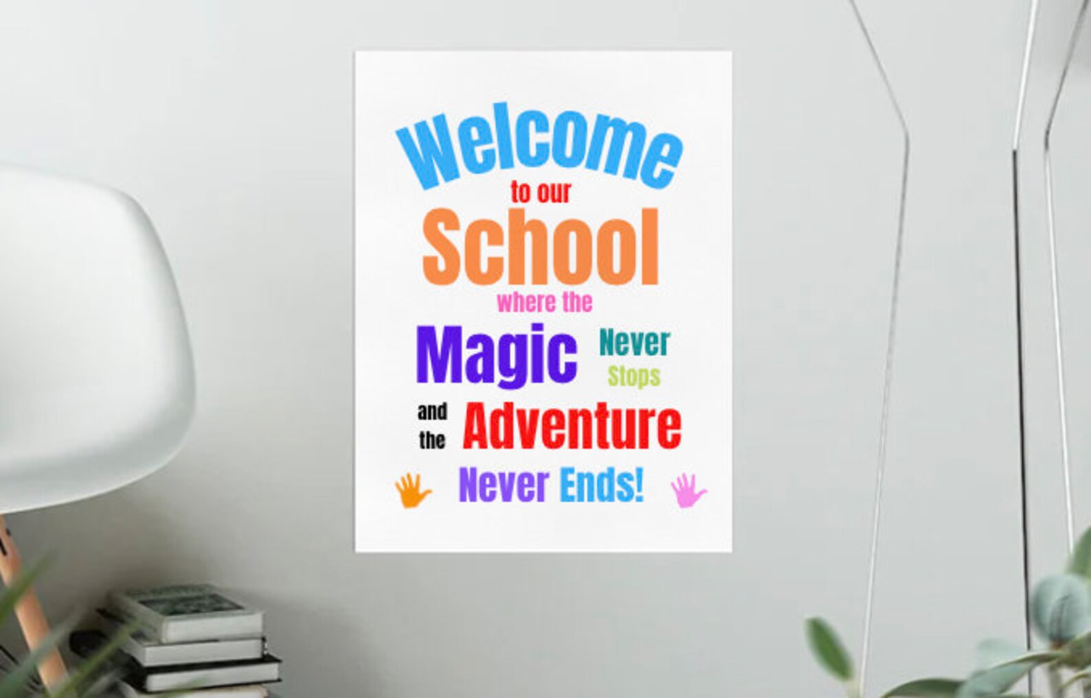 Welcome to Our School, Elementry School Poster, PTO Poster, Back to ...