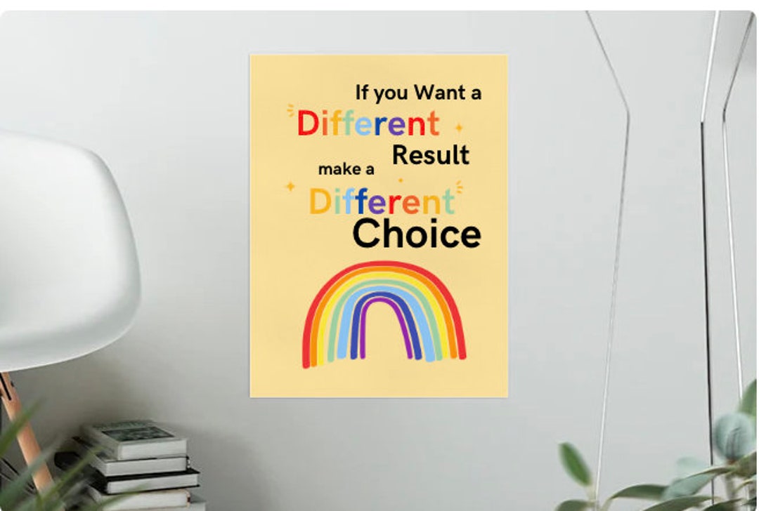 Motivational School Poster: Rainbow Classroom Decor (digital Download ...