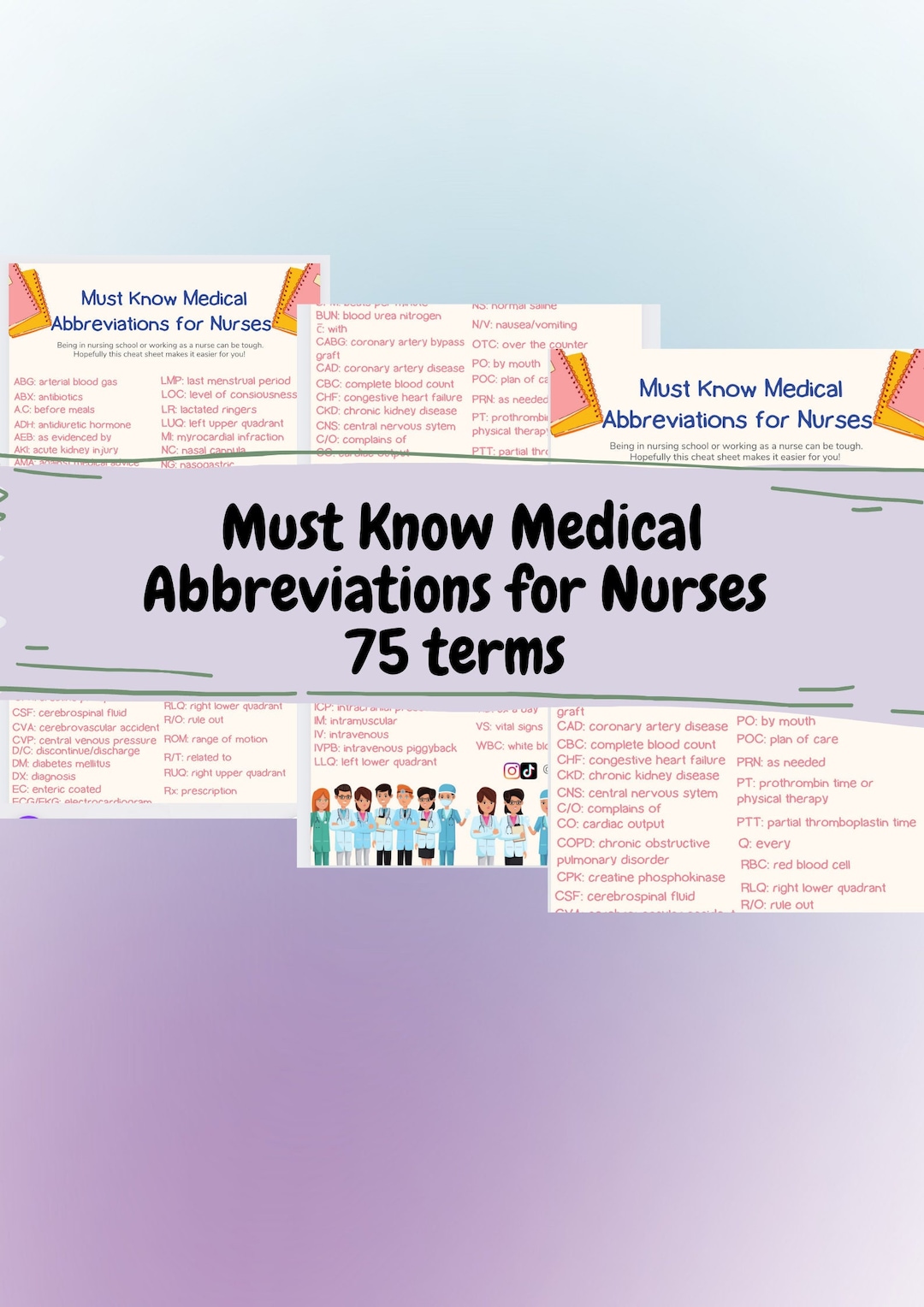 Must Know Medical Abbreviations for Nurses and Nursing Students 75 ...
