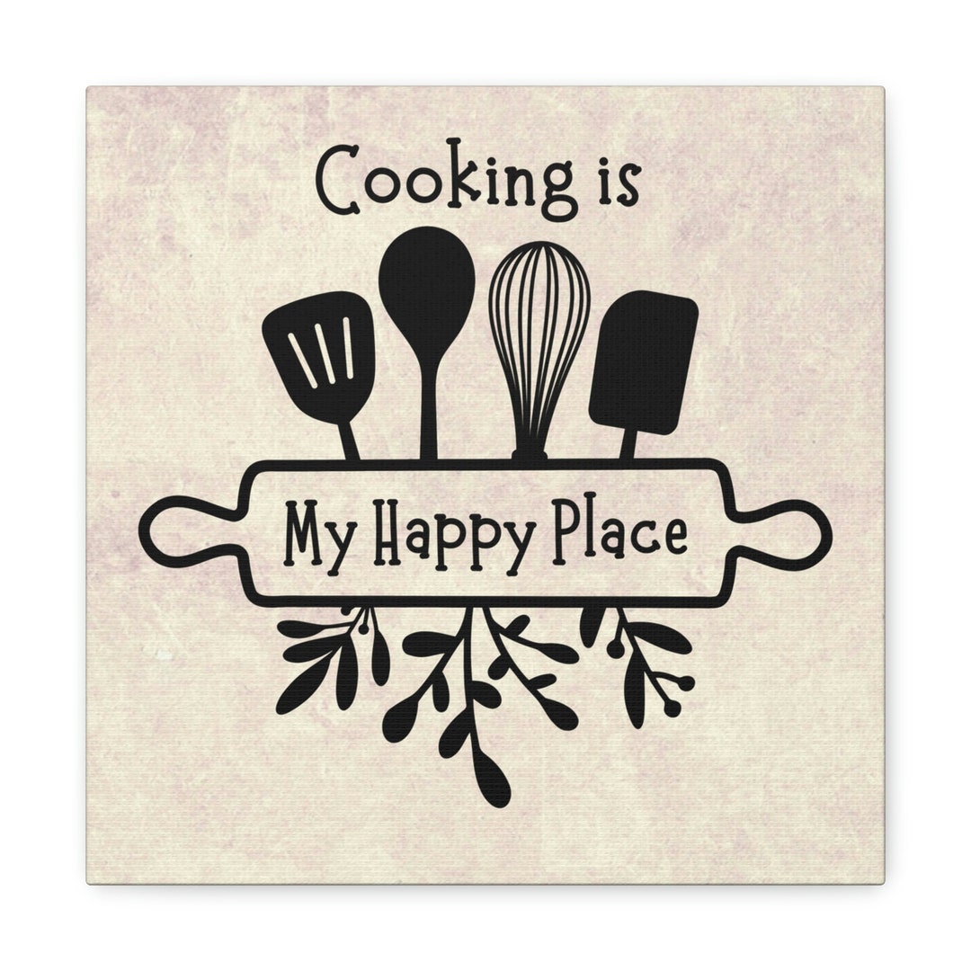 Kitchen Decor, Wall Decor, Canvas Print, Kitchen Art, Cooking Theme ...