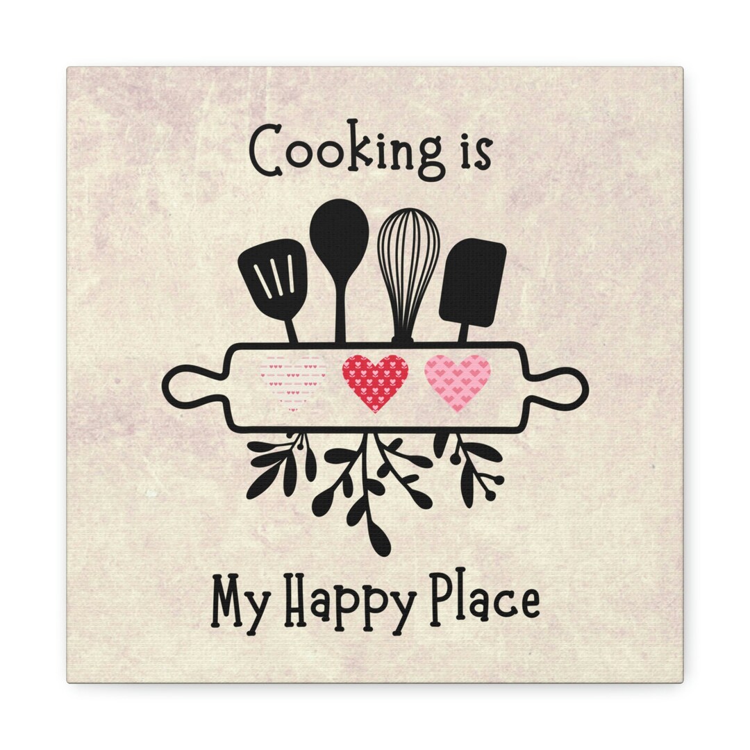 Kitchen Decor, Wall Decor, Canvas Print, Kitchen Art, Cooking Theme ...