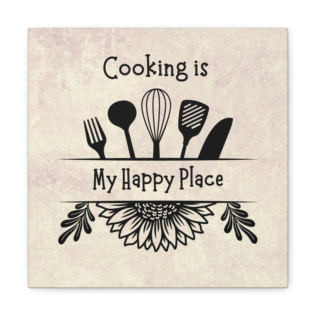 Kitchen Decor, Wall Decor, Canvas Print, Kitchen Art, Cooking Theme ...