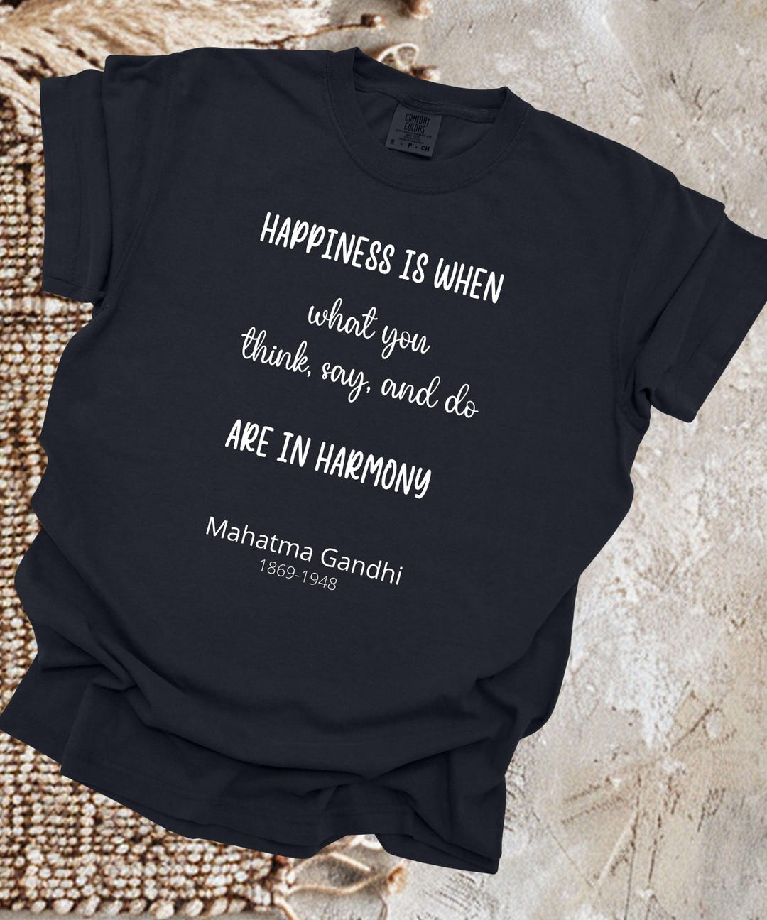 Mahatma Gandhi, Inspiring Quotes T-shirt, Comfort Colors 1717 ...