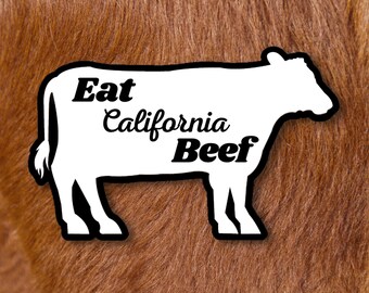Eat Beef the West Wasn't Won on Salad Decal Design Sticker - Etsy