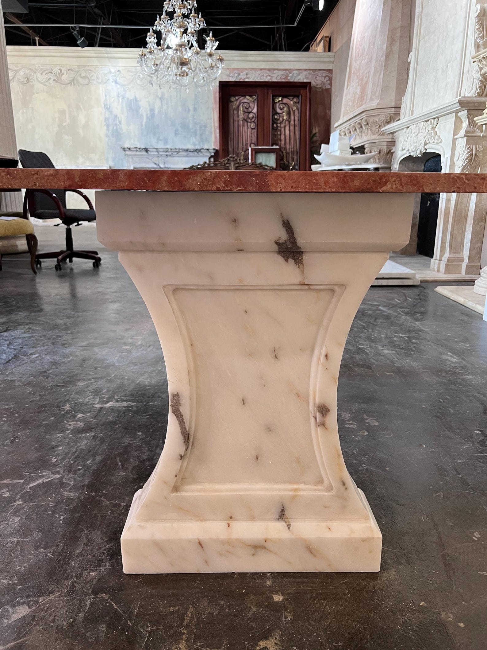 Marble Table W/ Gemstone Inlay and Marble Legs - Etsy