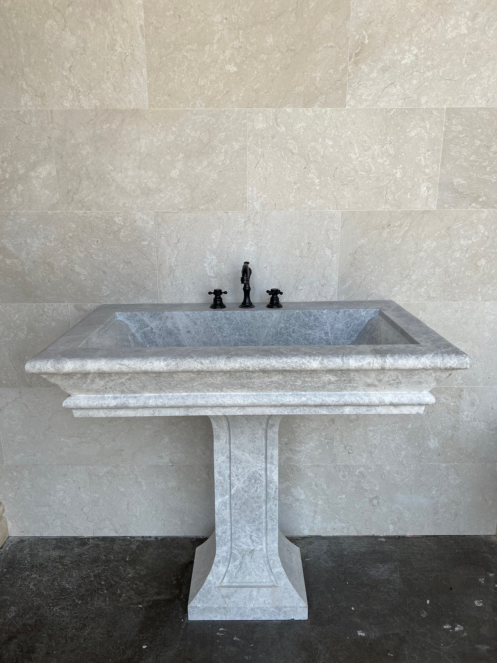 Hand Carved Natural Limestone Sink - Etsy