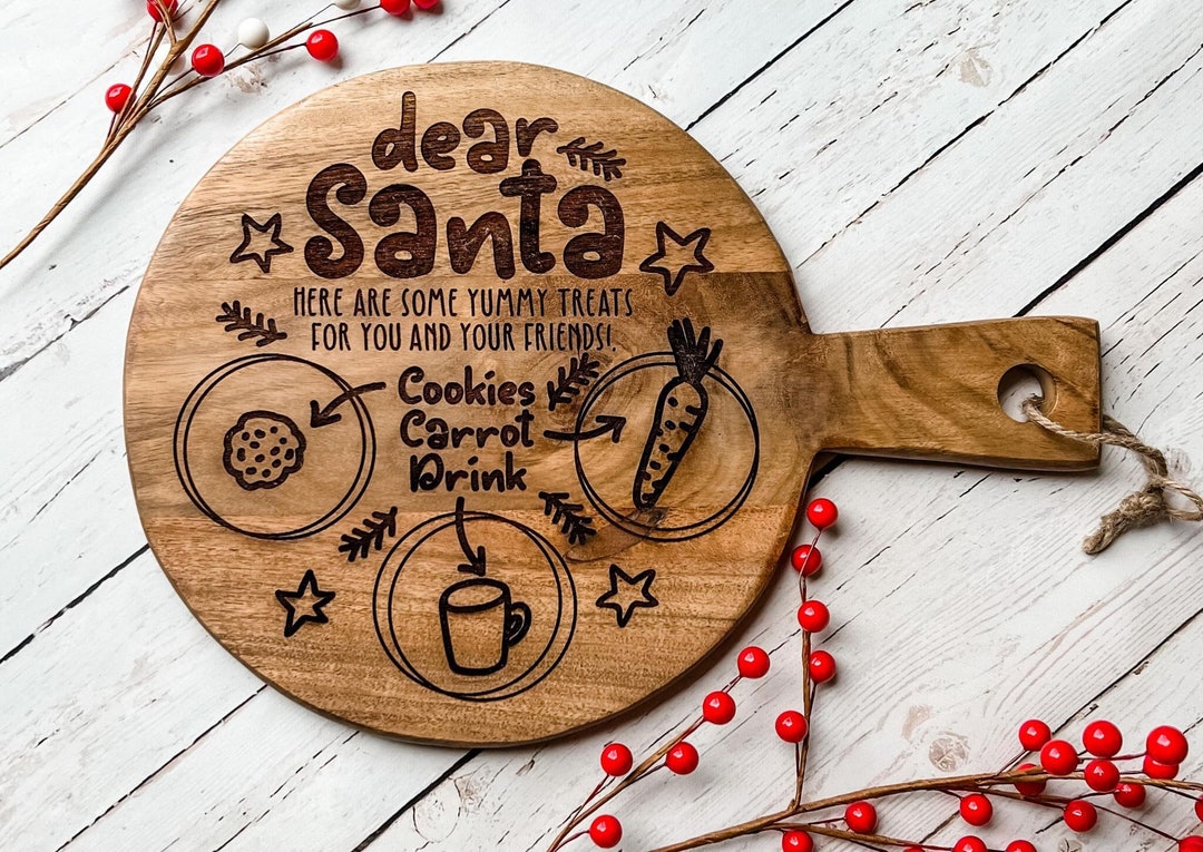 Santa Cookie Tray Cookie Tray for Christmas Eve Santa Cookie - Etsy