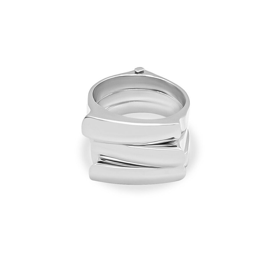 Connected Tri-ring 925 Sterling Silver Ring for Women Moveable ...