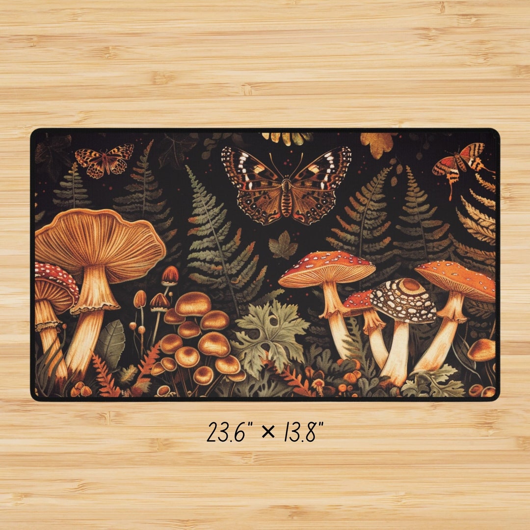 Cottagecore Desk Mat, Floral Desk Mat, Nature Inspired Desk Mat, Rustic ...