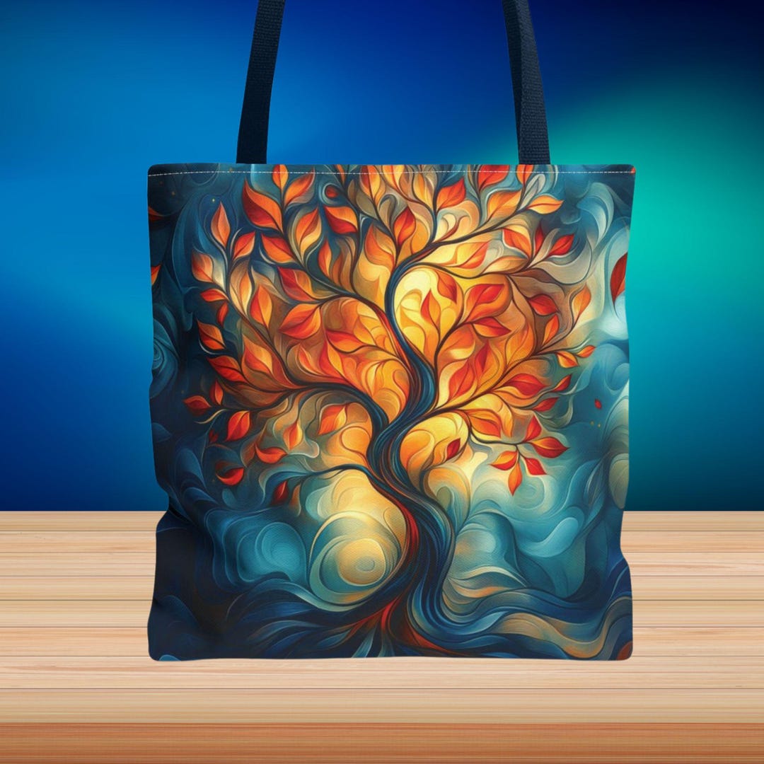 Tree of Life Tote Bag, Botanical Tote, Market and Work Bag, Everyday ...