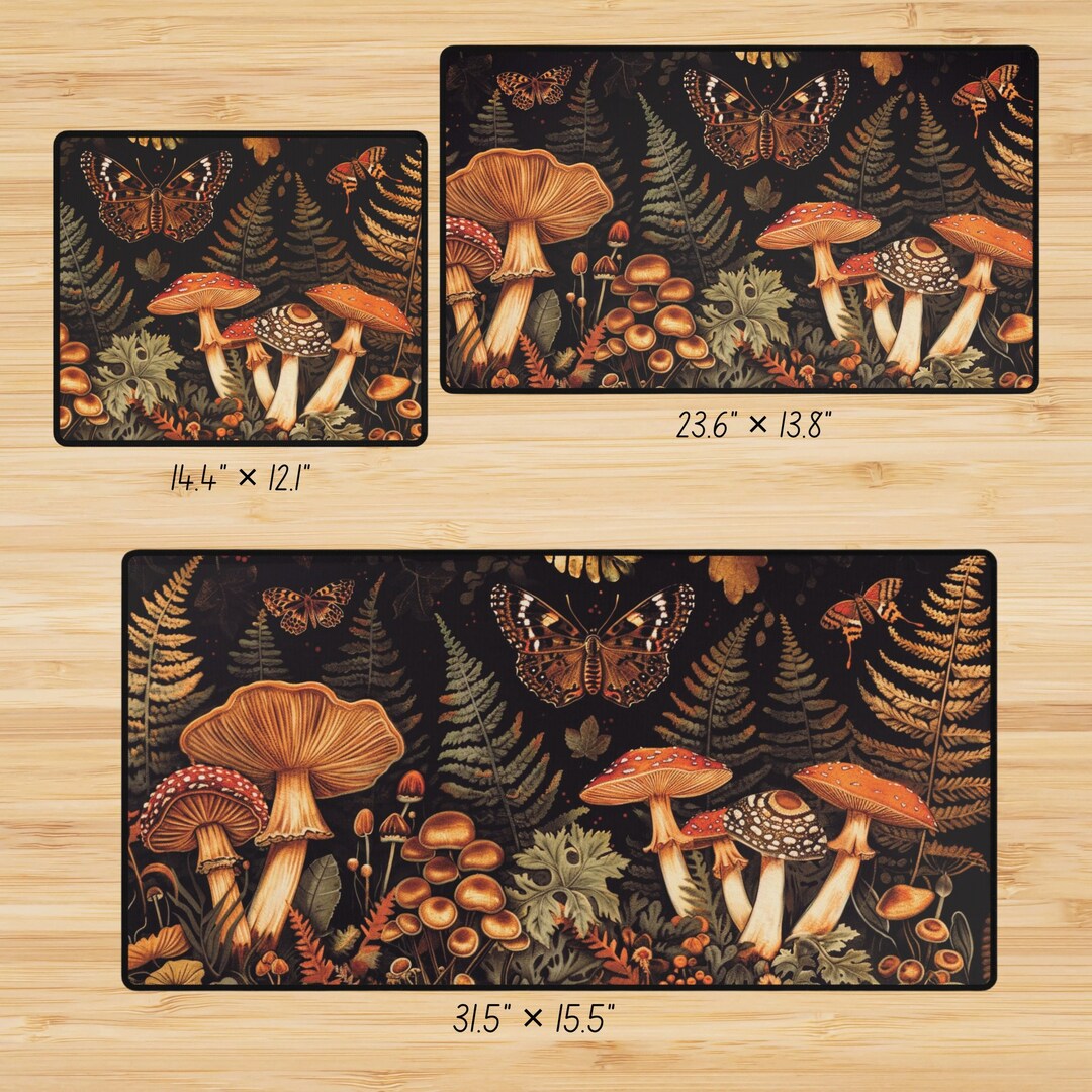 Cottagecore Desk Mat, Floral Desk Mat, Nature Inspired Desk Mat, Rustic ...