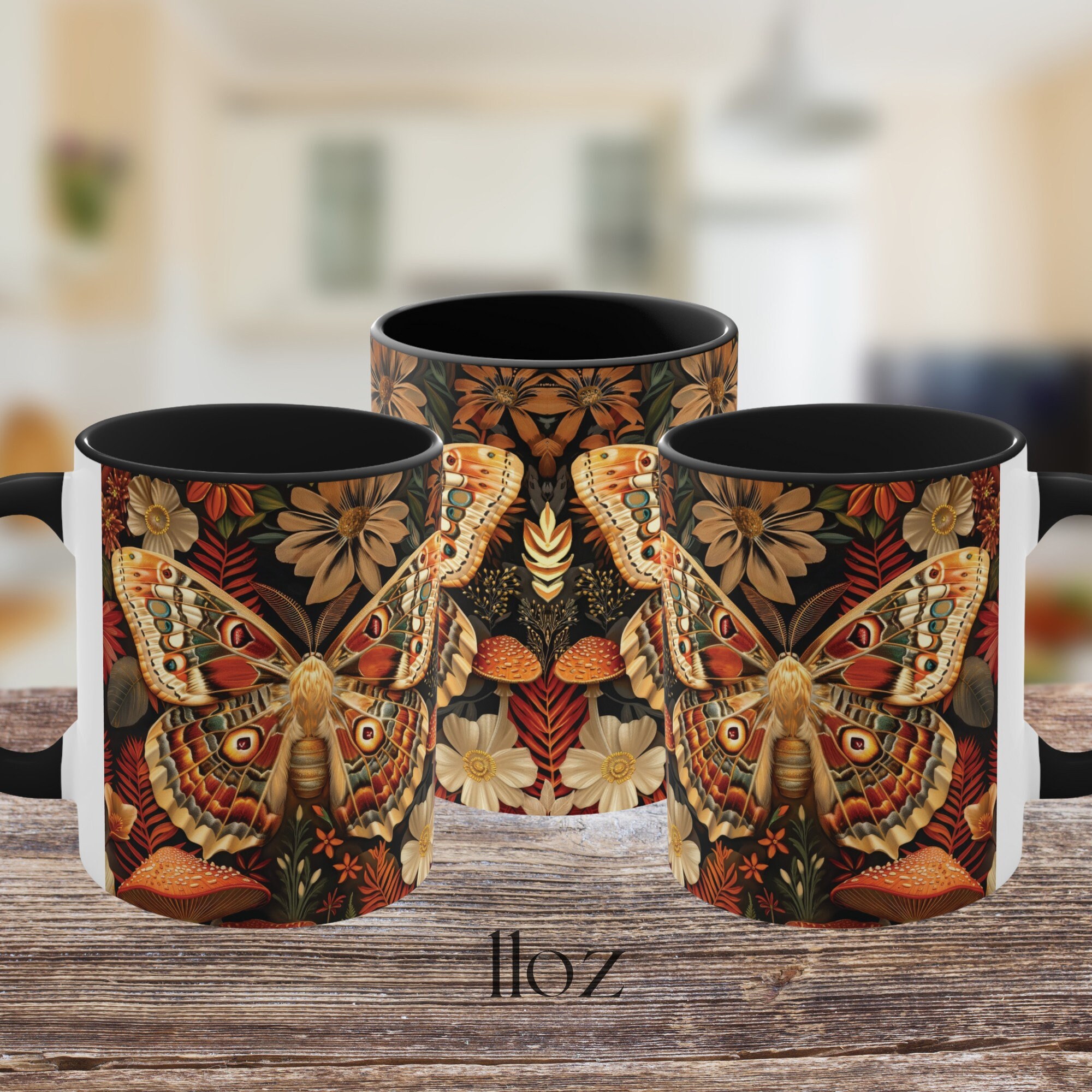 Vintage Cottage Core Mug, Nature Lover Gift, Botanical Mug, Cottagecore ...