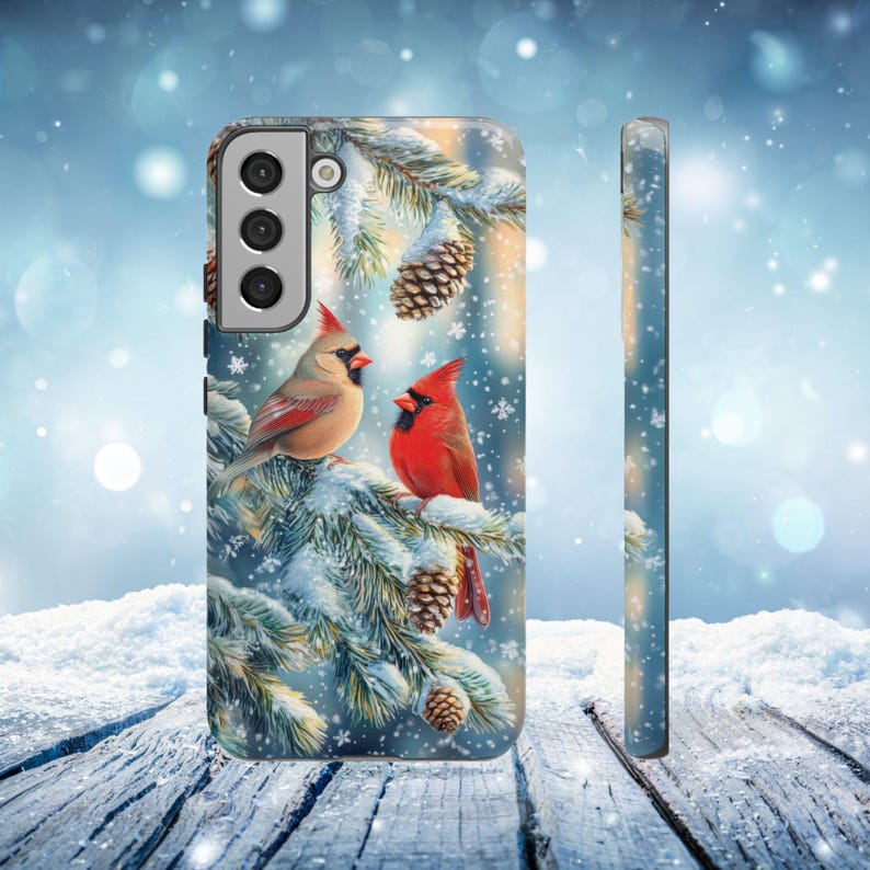 Cardinal Bird iPhone Case – Bird Lover Gift, Winter Bird Phone Cover ...