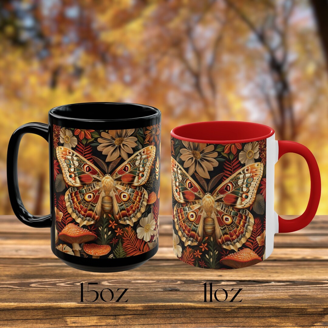 Vintage Cottage Core Mug, Nature Lover Gift, Botanical Mug, Cottagecore ...