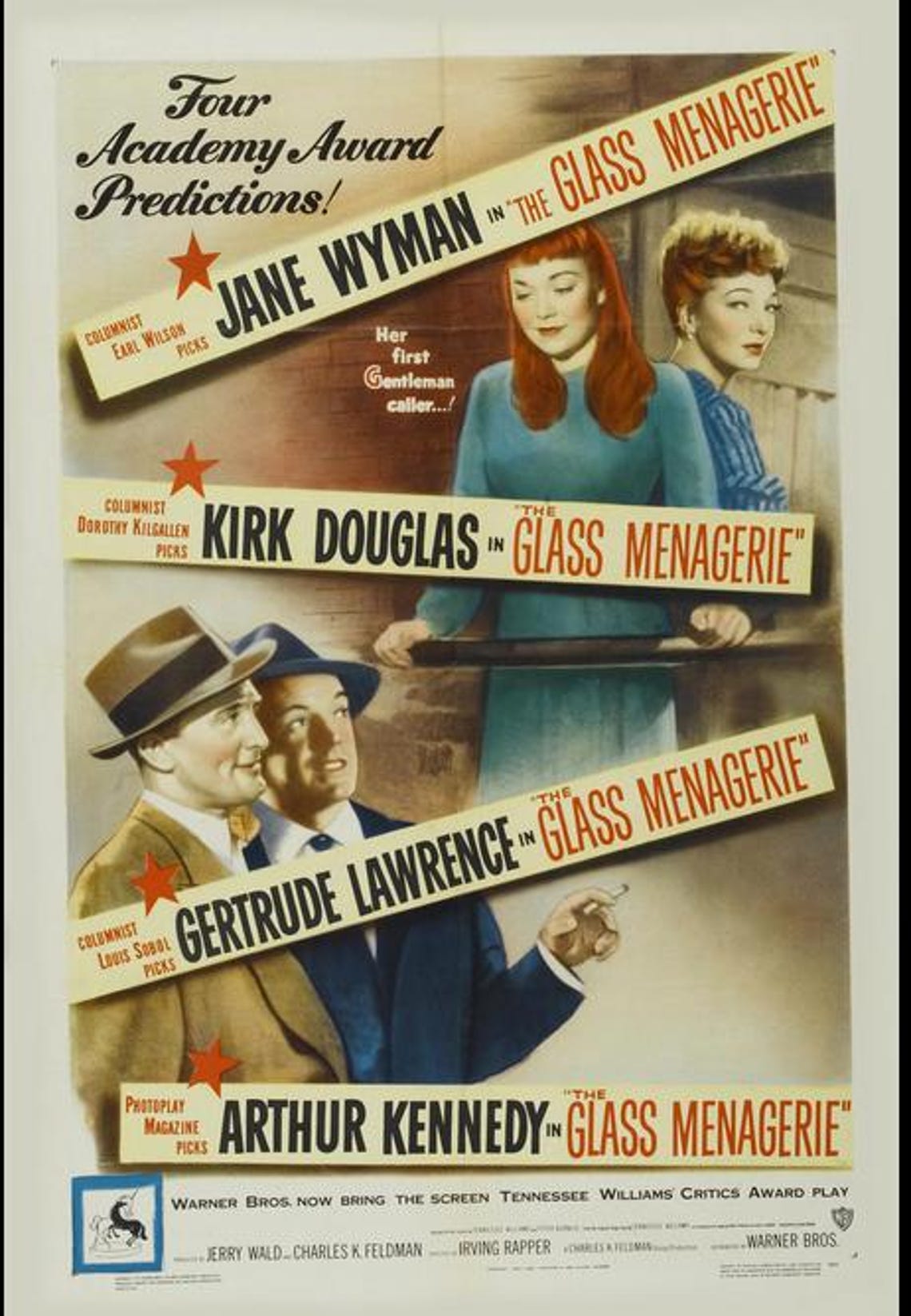 The Glass Menagerie ( Rare 1950 Dvd ) * Jane Wyman * Kirk Douglas - Etsy