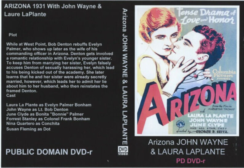 Arizona ( Rare 1931 DVD ) * Laura Laplante * John Wayne - Etsy