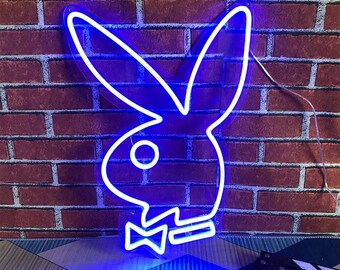 Neon Sign Bunny - Etsy
