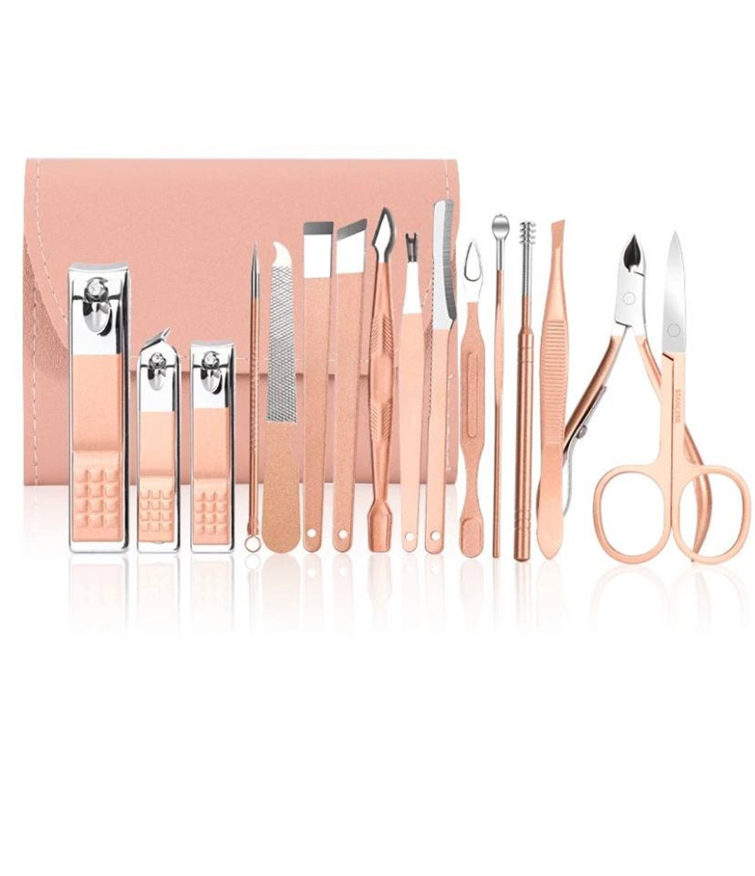 Manicure Multifunction Professional 16pcs Rose Gold Manicure Pedicure ...