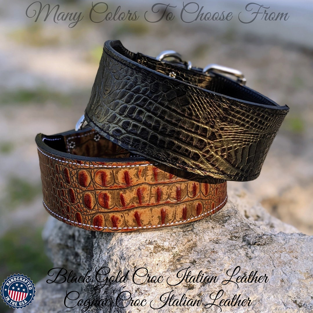 Leather Dog Collar, Large Breed Dog Collar, Custom Made Leather Dog ...