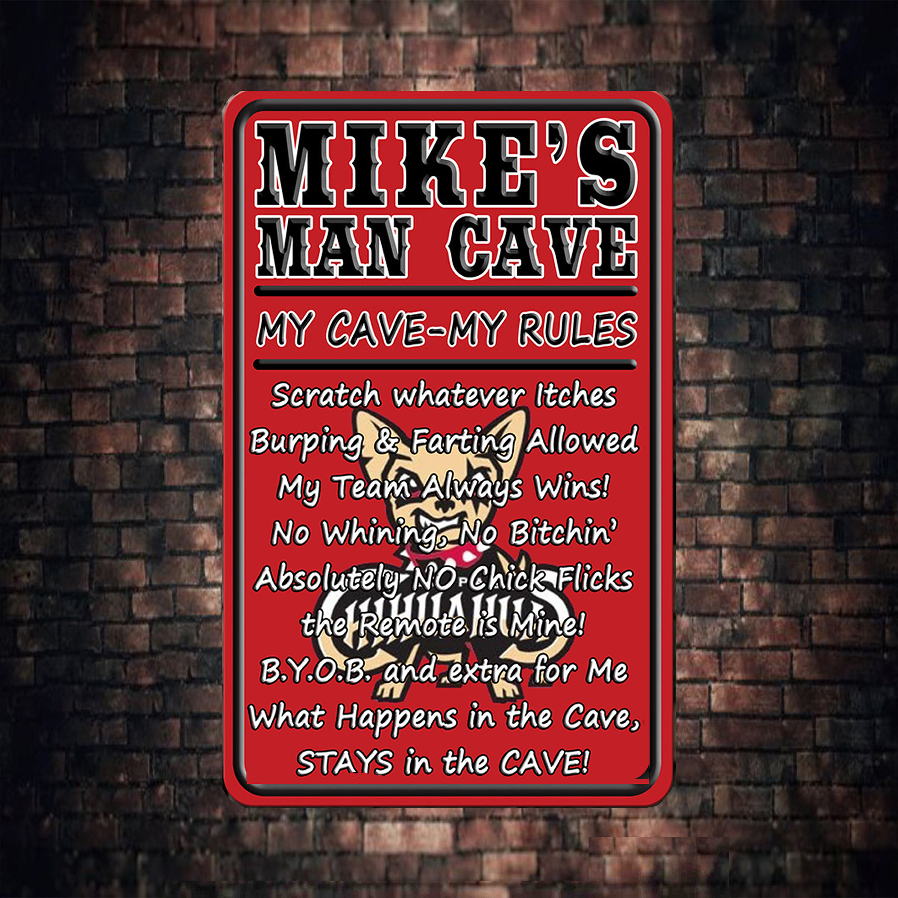Custom Man Cave Sign Man Cave Sign Metal Door Sign - Etsy