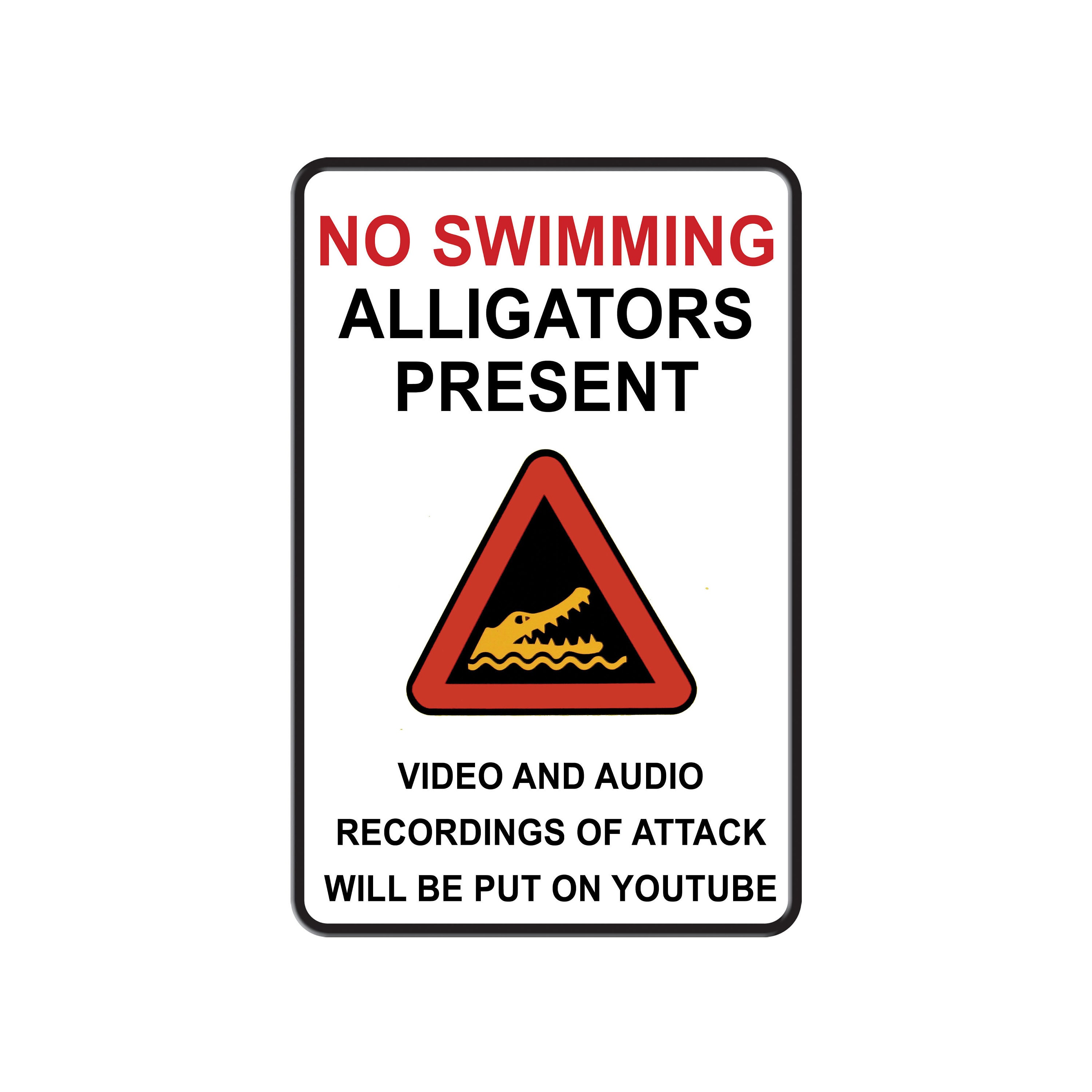 No Swimming Alligators Sign No Swimming Sign Metal Sign - Etsy